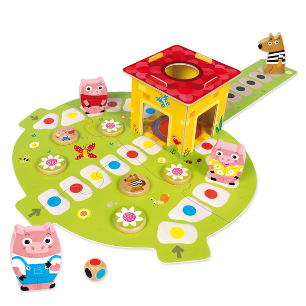 3 petits cochons Goula : King Jouet, Jeux d'ambiance Goula