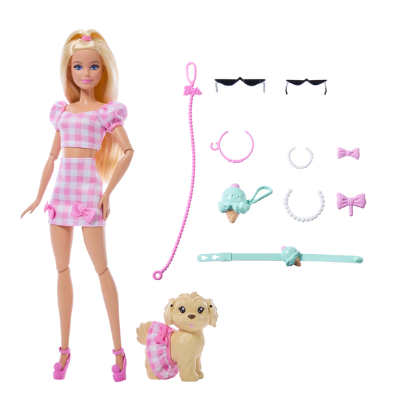 Poupée Barbie Looks Assortis Robe Vichy Mattel : King Jouet, Barbie et ...