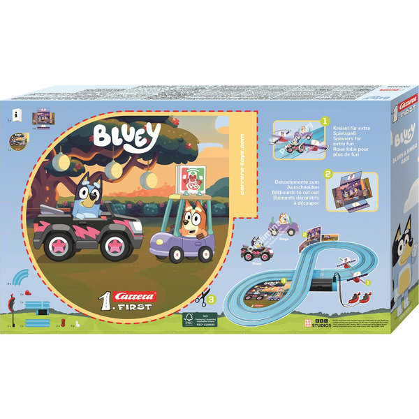 Circuit voitures Carrera First - Bluey & Bingo Carrera : King Jouet ...