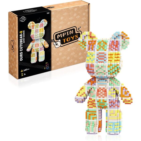 Maquette M Blocks - Ours Cutebear-Q Esprit bohème (3483 pièces) MPIN ...