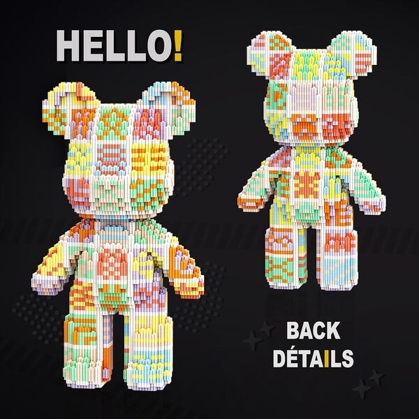 Maquette M Blocks - Ours Cutebear-Q Esprit bohème (3483 pièces) MPIN ...