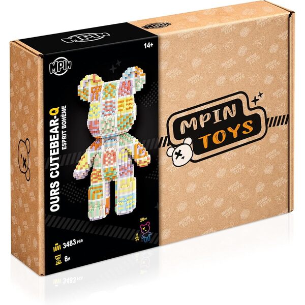 Maquette M Blocks - Ours Cutebear-Q Esprit bohème (3483 pièces) MPIN ...