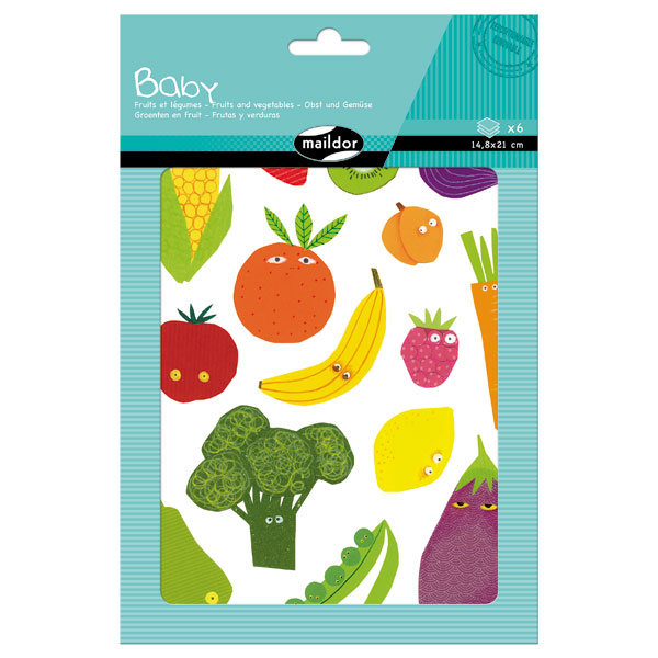 Gommettes Fruits et Legumes Maildor : King Jouet, Dessin et peinture ...