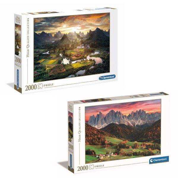 Puzzle paysage 2000 pièces Clementoni : King Jouet France, Puzzles ...