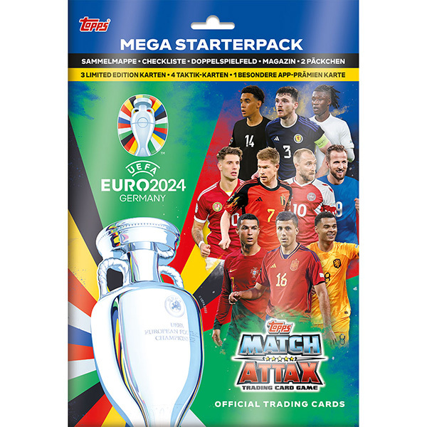 Mega Starter Pack Match Attax - EURO 2024 Officiel Topps : King Jouet ...