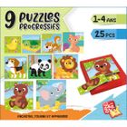 Coffret 9 puzzles progressifs Zig Zag Educatif : King Jouet, Puzzle bébé / enfant Zig Zag Educatif