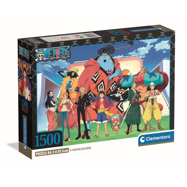 Puzzle compact 1500 pièces - One Piece + poster Clementoni : King Jouet ...